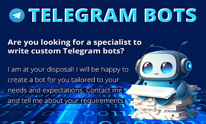 Create verified telegram bot and userbot using telegram api for python by Rickliam | Fiverr