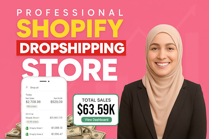 Create profitable,automated,shopify dropshipping store or website,fix bugs,error by Ninja_dev321 ...