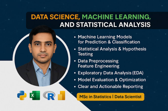 Do machine learning and data science projects by Syed98hasan | Fiverr