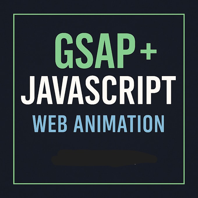 Interactive website animation, svg, javascript, html5, css3, gsap ...