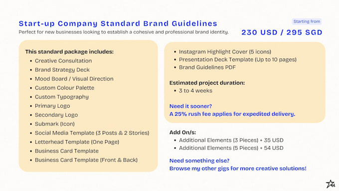 Do your start up company standard brand guidelines by Vadelynzu | Fiverr