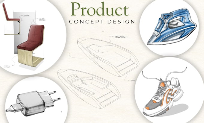 Sketch product designs, detailed vector line art illustration product ...