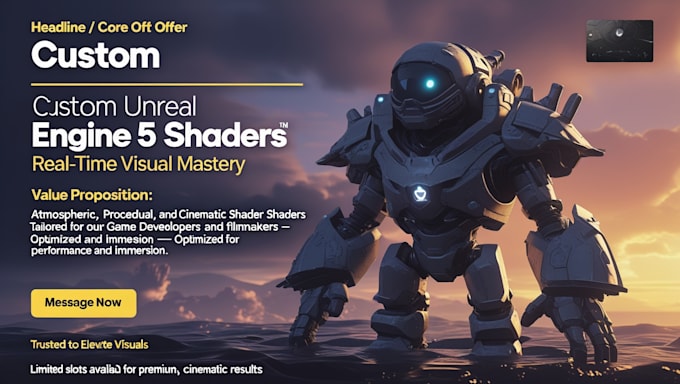 Optimize real time visuals with unreal engine 5 shader effects by Thickening_stud | Fiverr