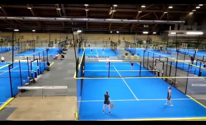 Design a modern sports center with a gym and padel club by ...