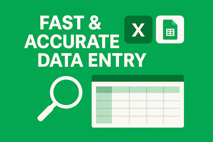 Fast and accurate data entry in excel or google sheets by Manekar_sagar ...
