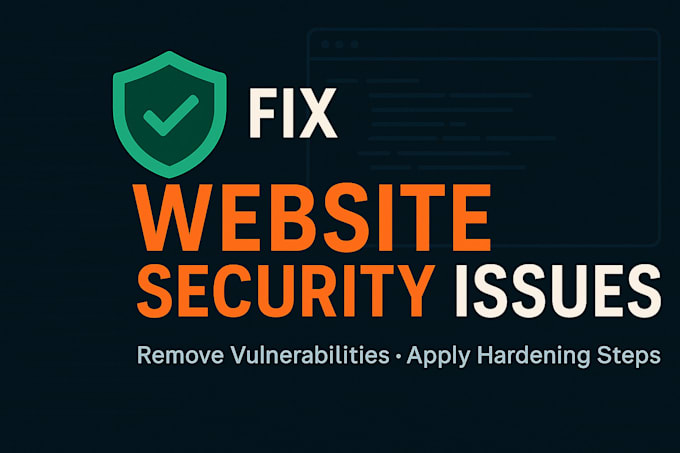 Fix website security issues and improve protection by Otmedia | Fiverr