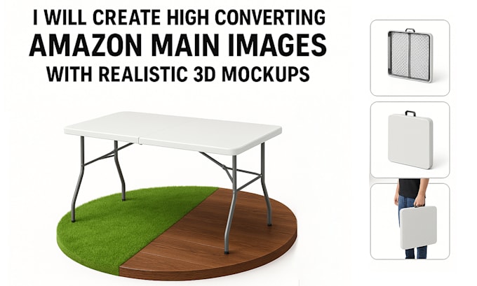 Create amazon main images with realistic 3d mockups by Fesiff33 | Fiverr
