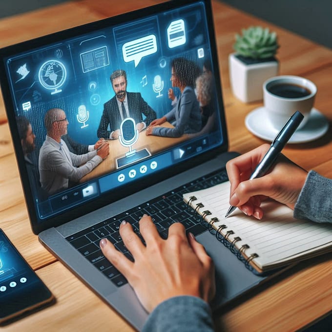 Transcript english audio to text by H_haru_ | Fiverr