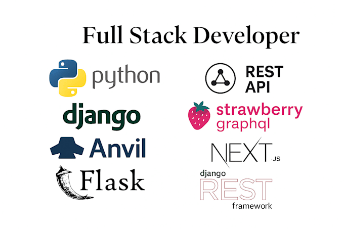 Develop python, django, flask, fastapi, react, anvil full stack apps by Mansoorahmed006 | Fiverr
