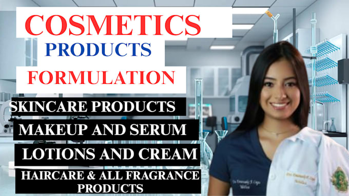Be chemist of cosmetics and skin care formulation by Chloe_charles10 | Fiverr