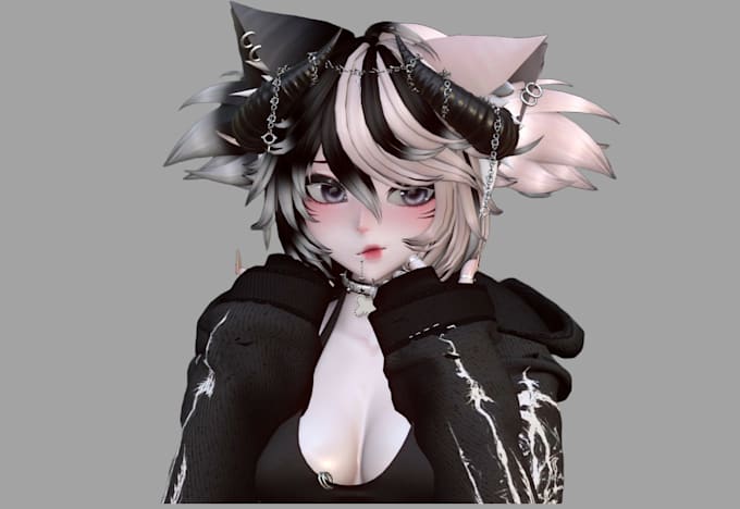 Do vrchat avatar vr character furry nsfw avatar vrc avatar vroid 3d model outfit
