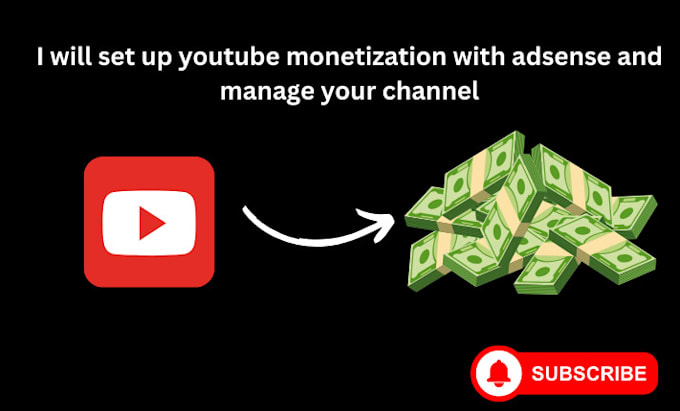 Set up youtube monetization with adsense and manage your channel by Janesarahh | Fiverr