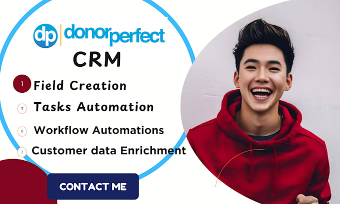 Customize donor perfect crm, create custom fields and process by Liftayomi | Fiverr