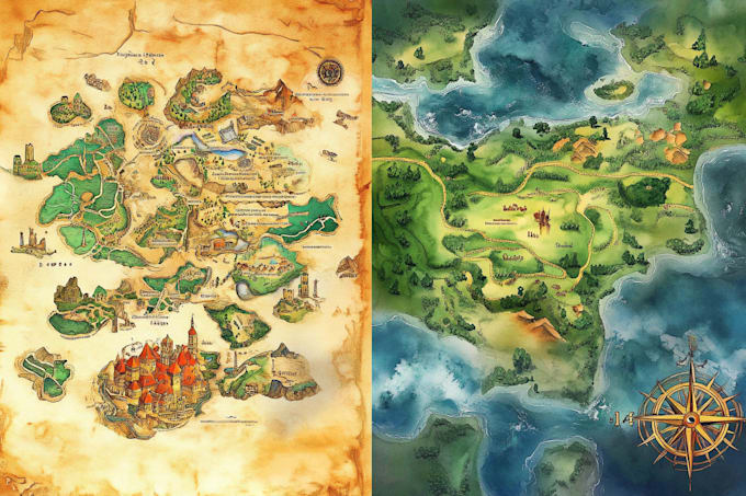 Fantasy map city map dnd city map country map event map vector map ...