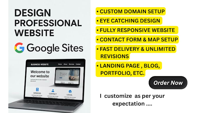 Design a professional website using google sites by Minhazuddin29 | Fiverr