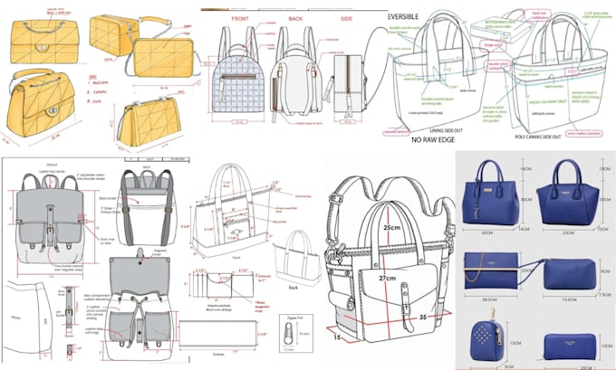 Do bag design, bag tech pack, handbag, backpack design, tote bag design ...