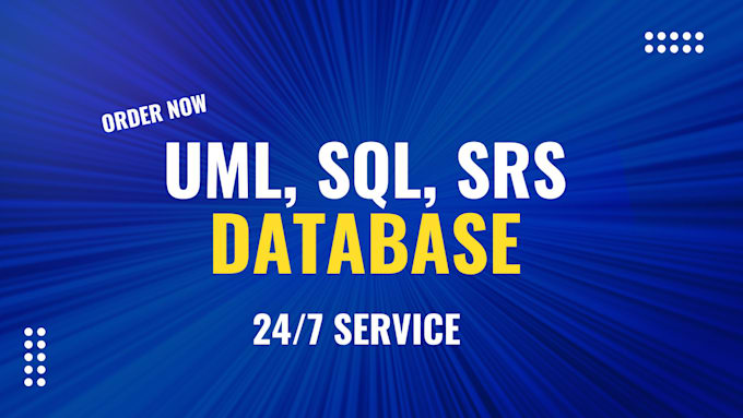 Design Erd Uml Srs Sql Queries And Database Projects By Devrashid