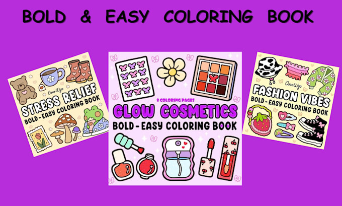 glow cosmetics coloring book pages
