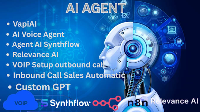 Build ai agent, rag, automation, gen ai, synthflow ai, bland ai, ai caller by Laith_niam | Fiverr