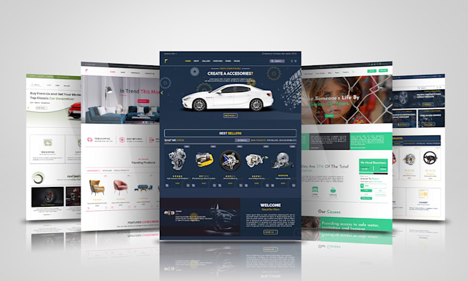 Design eye catchy ecommerce, web template, xd, dashboard mockup and ui ...