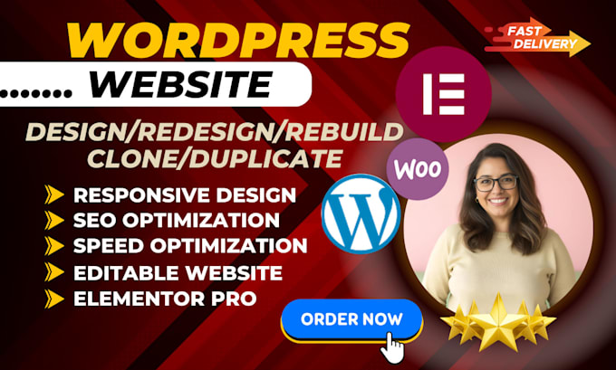 Clone, build, rebuild wordpress website design, redesign using elementor or pro by Aliciawp | Fiverr