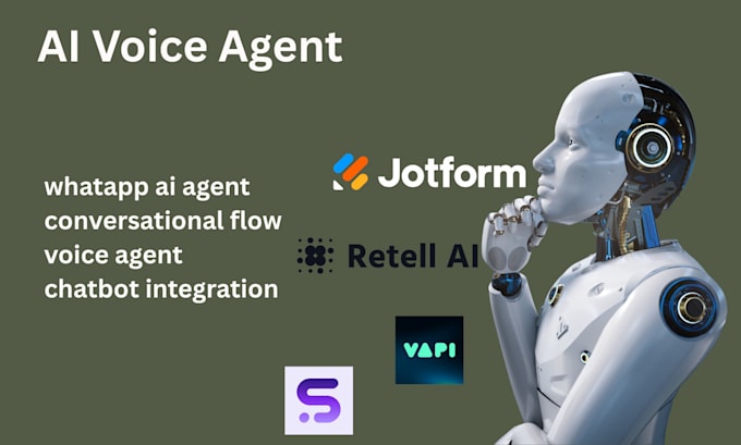 Retell ai voice agent, jotform ai, synthflow ai, vapi ai brand ai calling agent by Hirojames519 ...