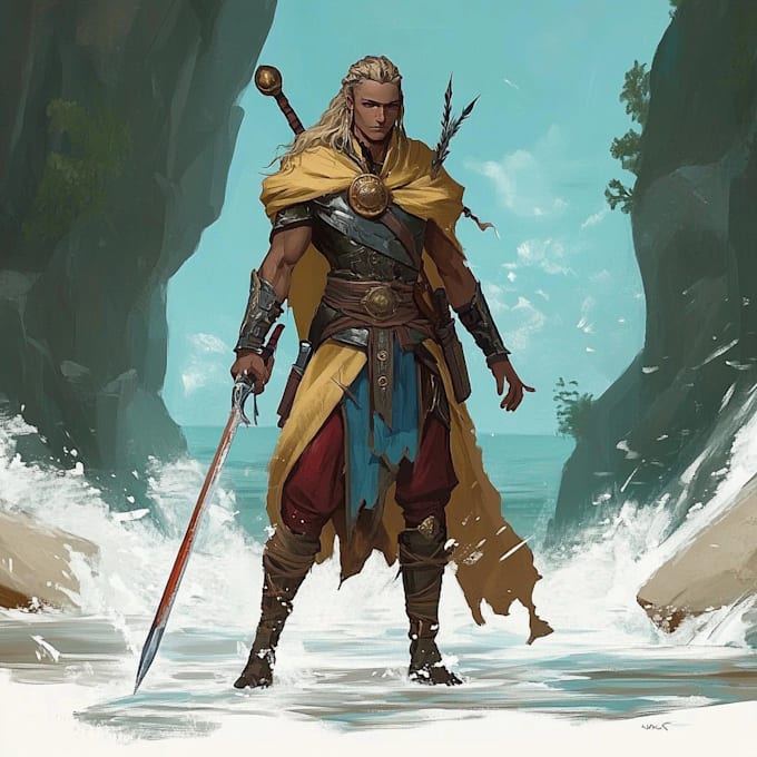 Dnd character art and dnd character art by Andreaind3 | Fiverr