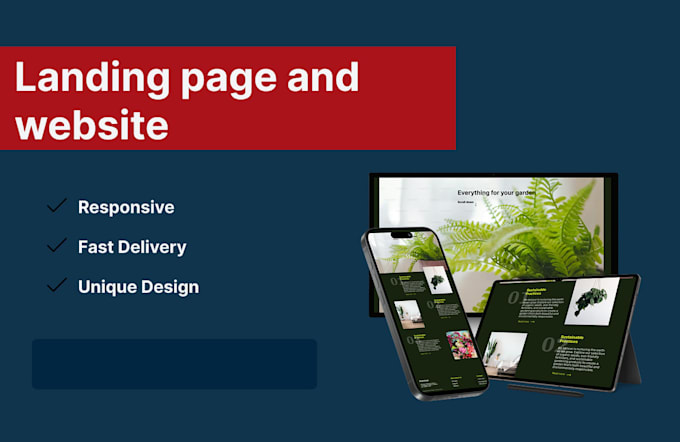 Create a responsive landing page or website by Elene_qa | Fiverr
