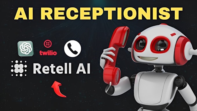 Create ai powered receptionist virtual assistant phone calls bot ai voice agent by Theo_jamesbu ...
