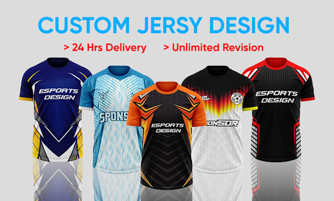 Design custom sublimation e sports and sports jersey design kit by ...