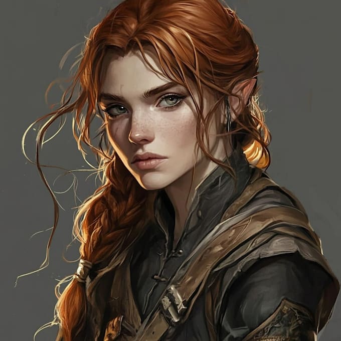 Draw dnd character art fantasy scifi illustration for you by Erneolf ...