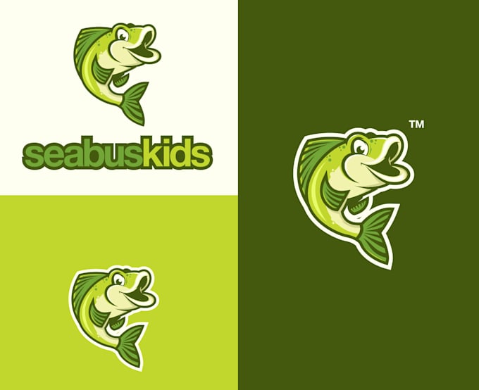 Design custom fish mascot logo food and drink brand identity by ...