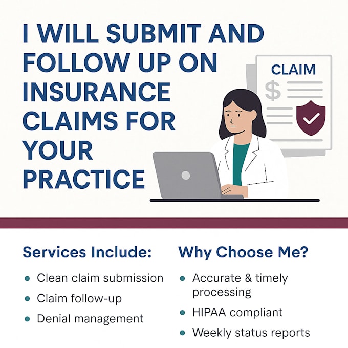 Submit and follow up on insurance claims for your practice by ...