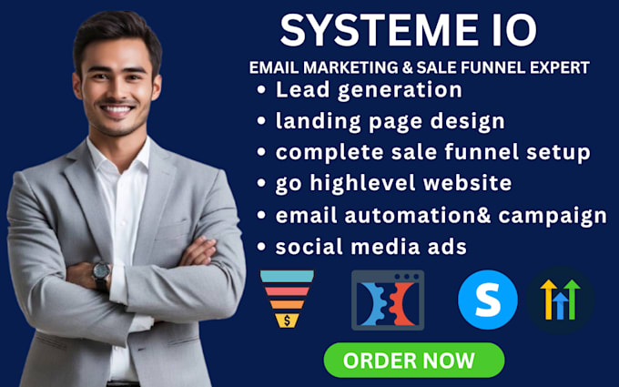 Systeme io sale funnel in clickfunnel, gohighlevel systeme io landing ...