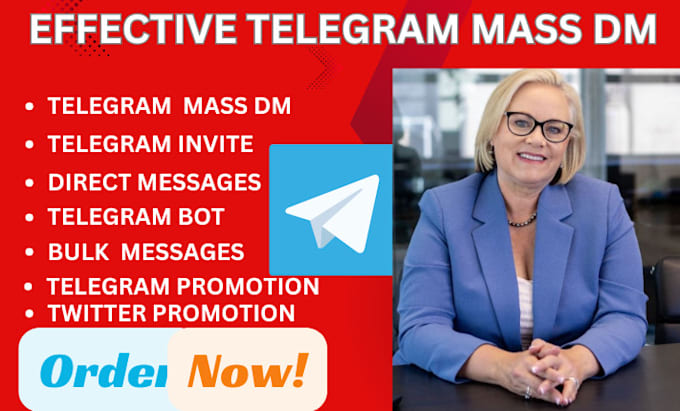 Telegram invite, bulk messages, mass dm, telegram bot, twitter page ...