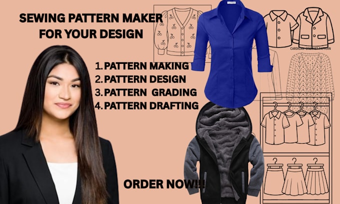 Be your sewing pattern maker for any kind of your cloth ready for ...