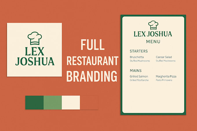 Create professional restaurant branding with logo, menu by Lexjoshua ...
