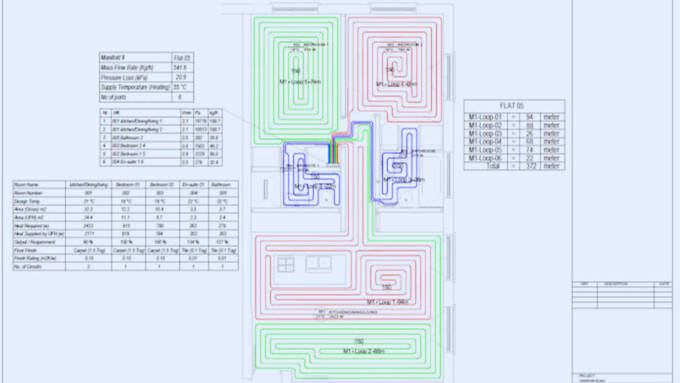 Underfloor heating layouts, manual j hvac load calculations by ...