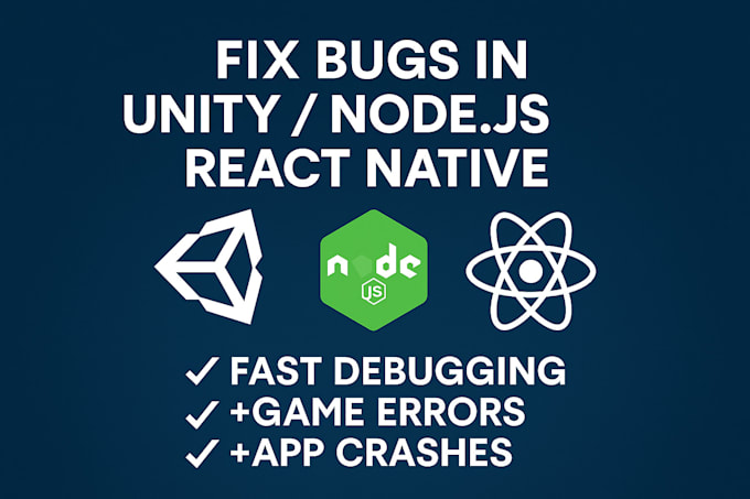 Fix bugs in your unity game or full stack app by Illiand | Fiverr