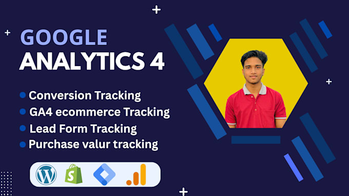 Fix or setup google analytics 4 ga4 ecommerce conversion tracking by Joshna_ads | Fiverr
