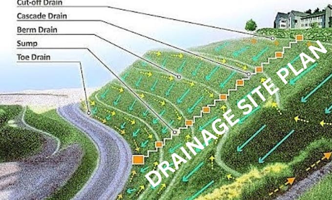 Do detailed grading erosion control, drainage plans created in autocad by Quinngarcia_qg | Fiverr