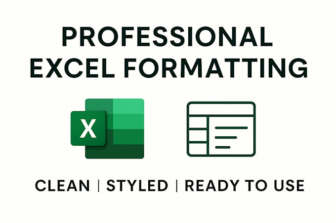 Do professional excel formatting, styling, and spreadsheet cleanup by ...