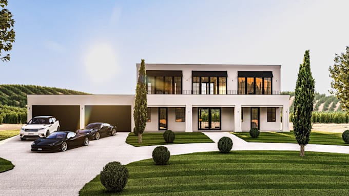 Remodel residential building,blender model, skyscraper house,hotel ...