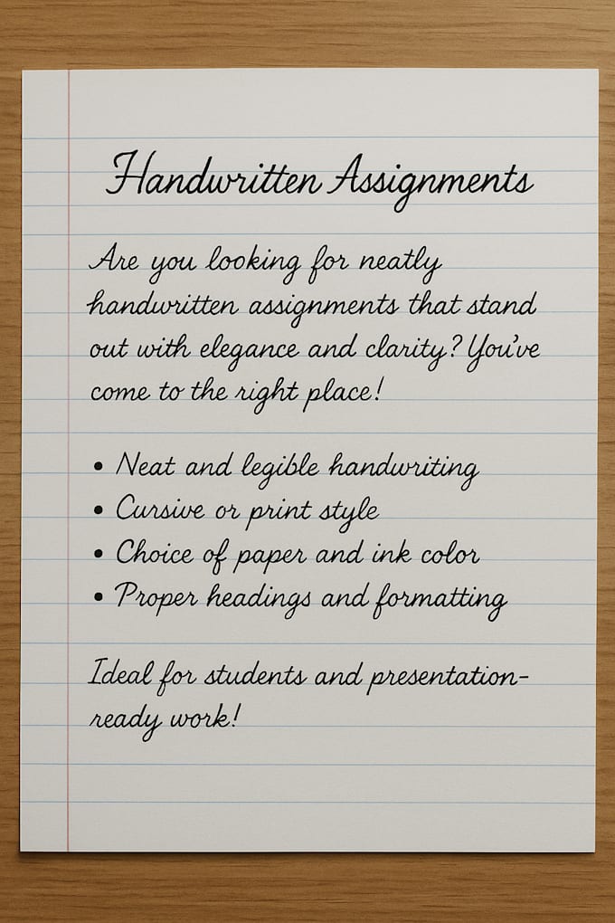 Write your assignment in beautiful and neat handwriting by Aliiqbal720 ...