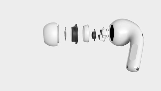 3d earbud animation 3d headset animation gadget design product ...