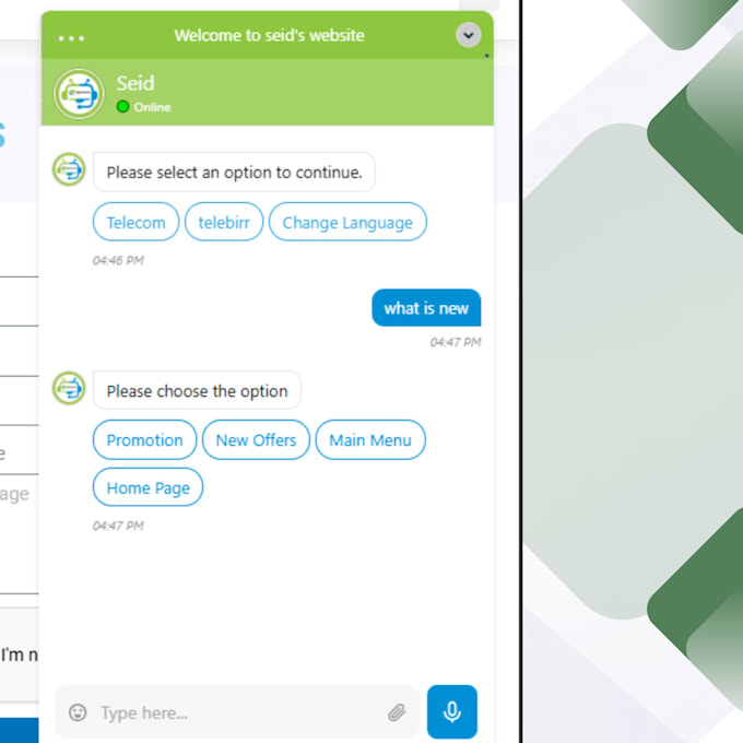 Develop a custom ai support bot with interactive carousels by ...