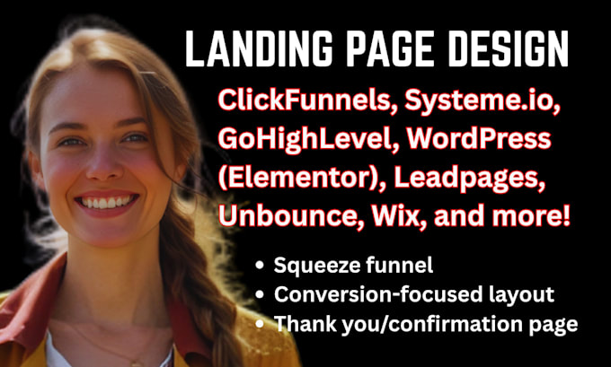 Setup lead generation landing page and squeeze funnel landing page ...