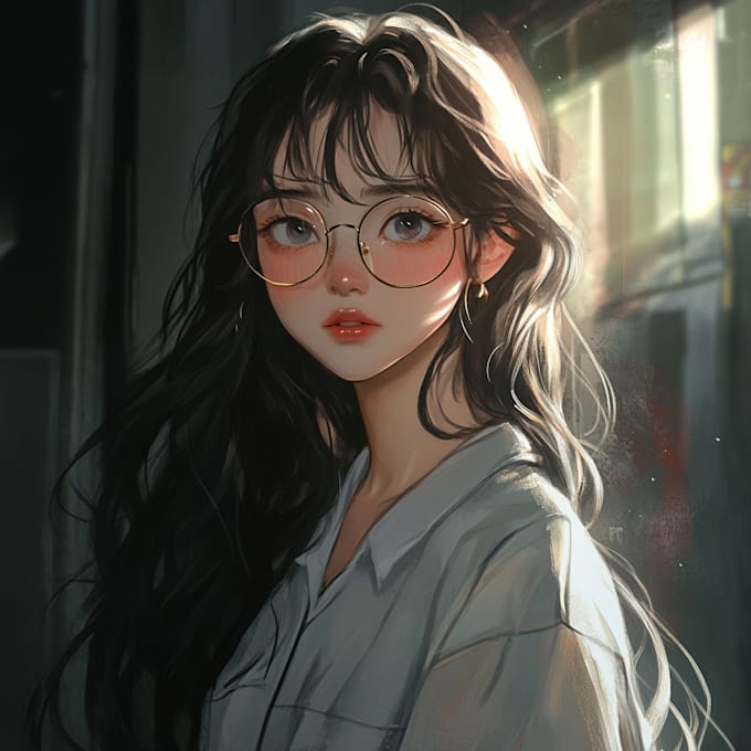 Draw semi realism anime character illustration sfw or nsfw by Nina ...