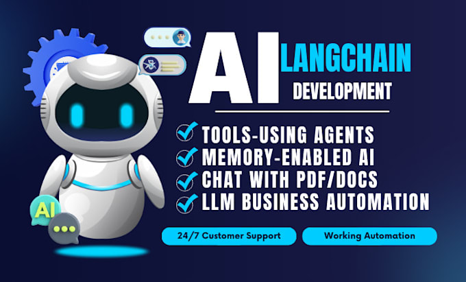 Ai-agent bauen, saas, langchain, ai-chatbot, automatisierung, llm, ai ...