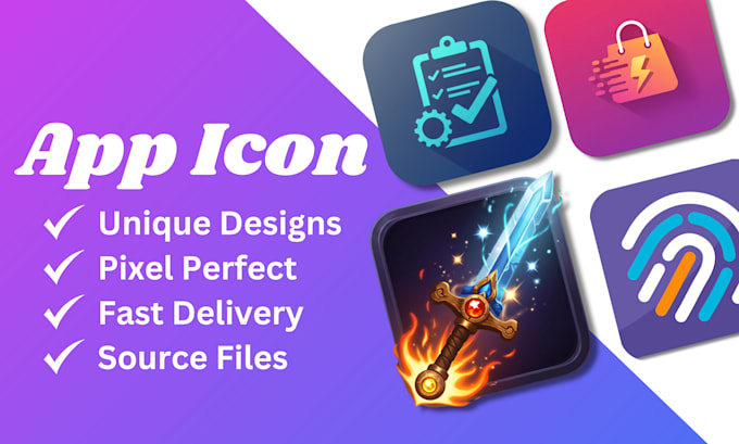 Design modern and attractive app icon logo by Rdtm44 | Fiverr